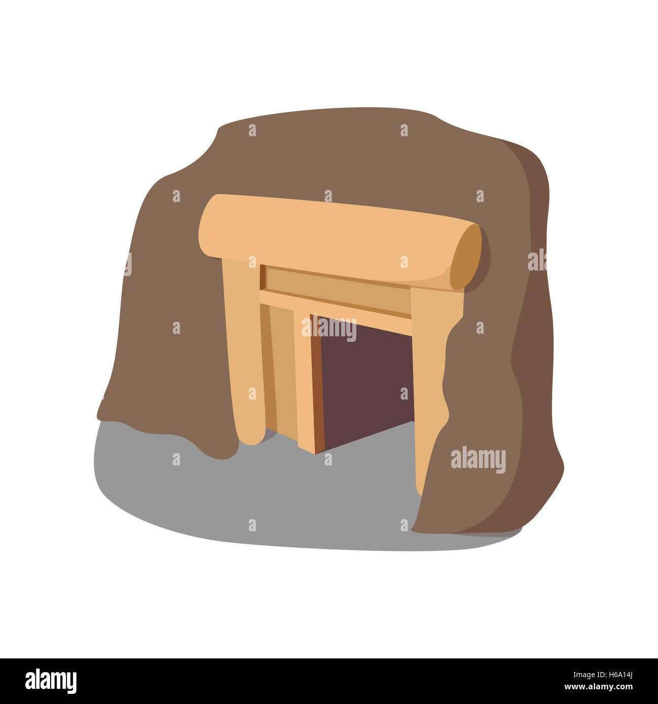 Stone mine entrance Cut Out Stock Images & Pictures - Alamy