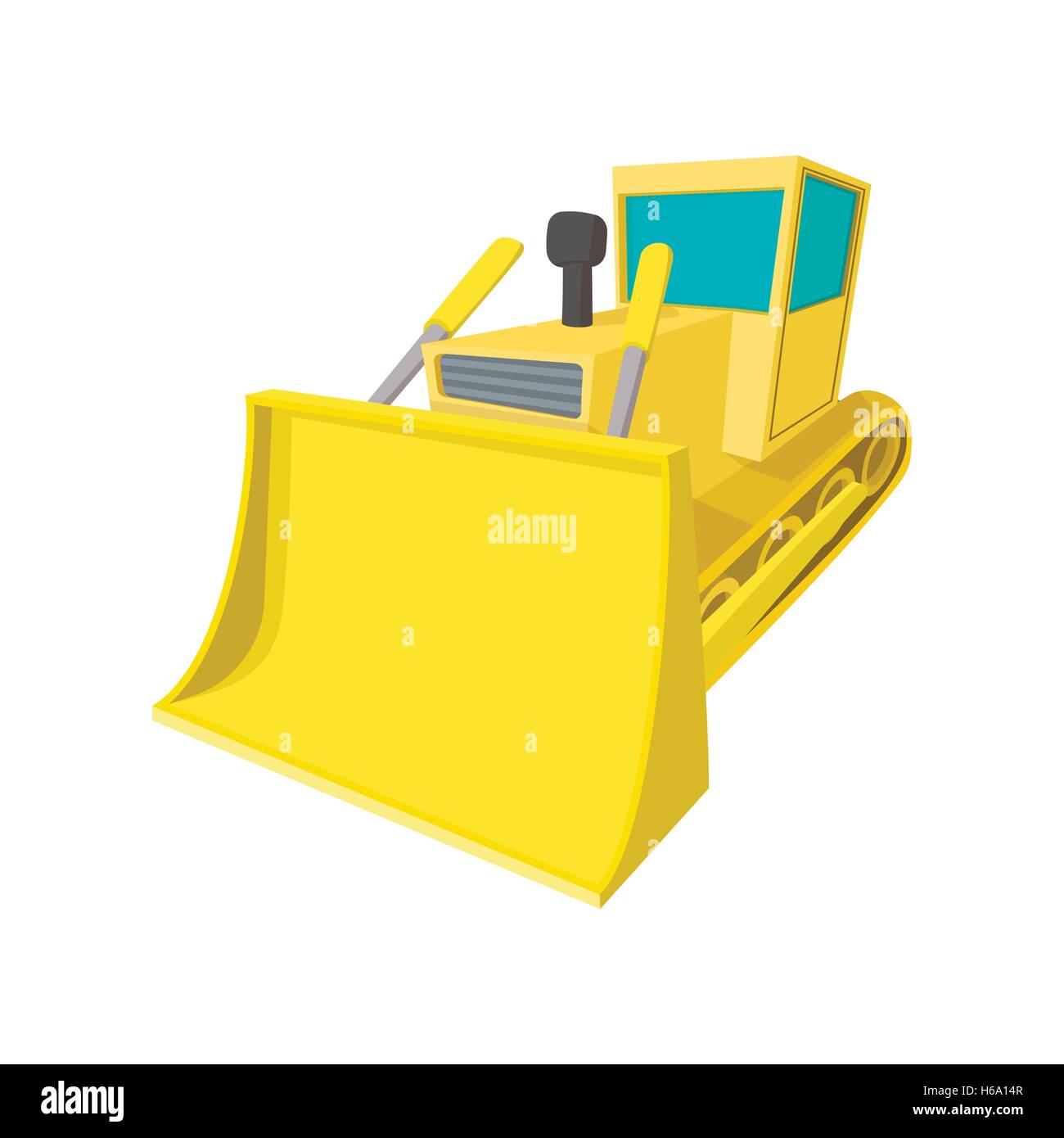 Bulldozer cartoon icon Stock Vector Image & Art - Alamy
