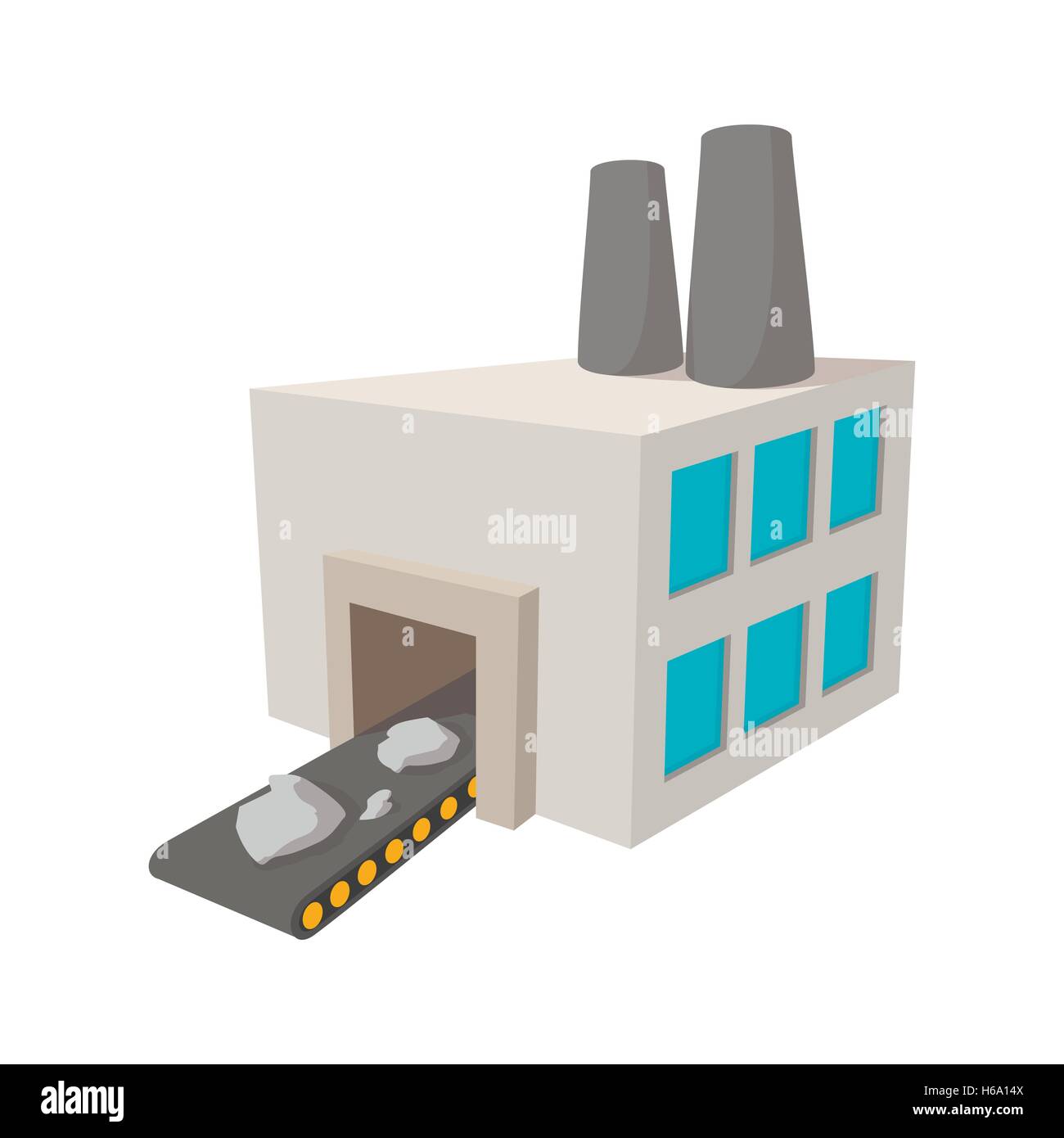 Processing plant icon cartoon Cut Out Stock Images & Pictures - Alamy