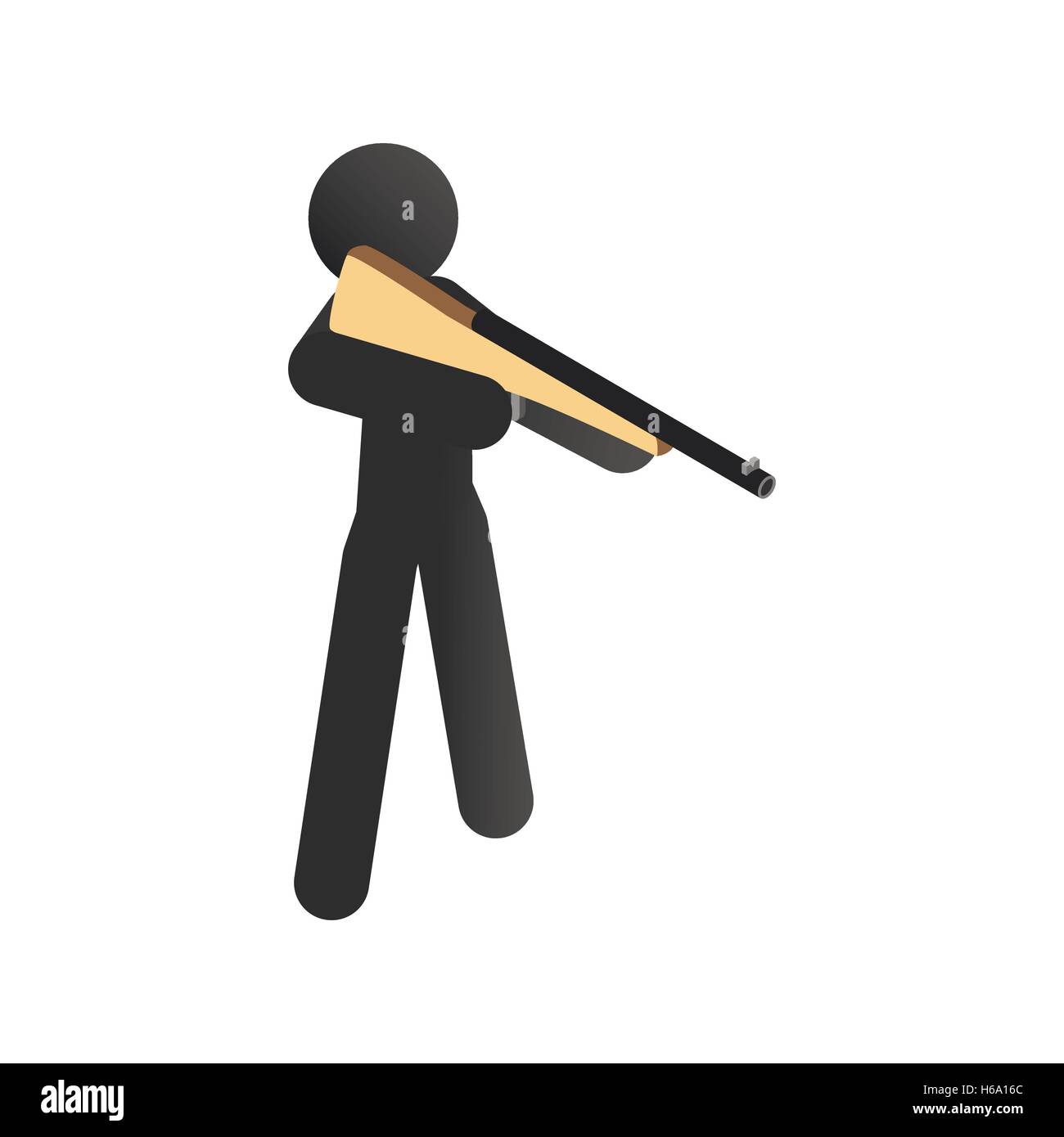 A man shooting a shotgun Cut Out Stock Images & Pictures - Alamy