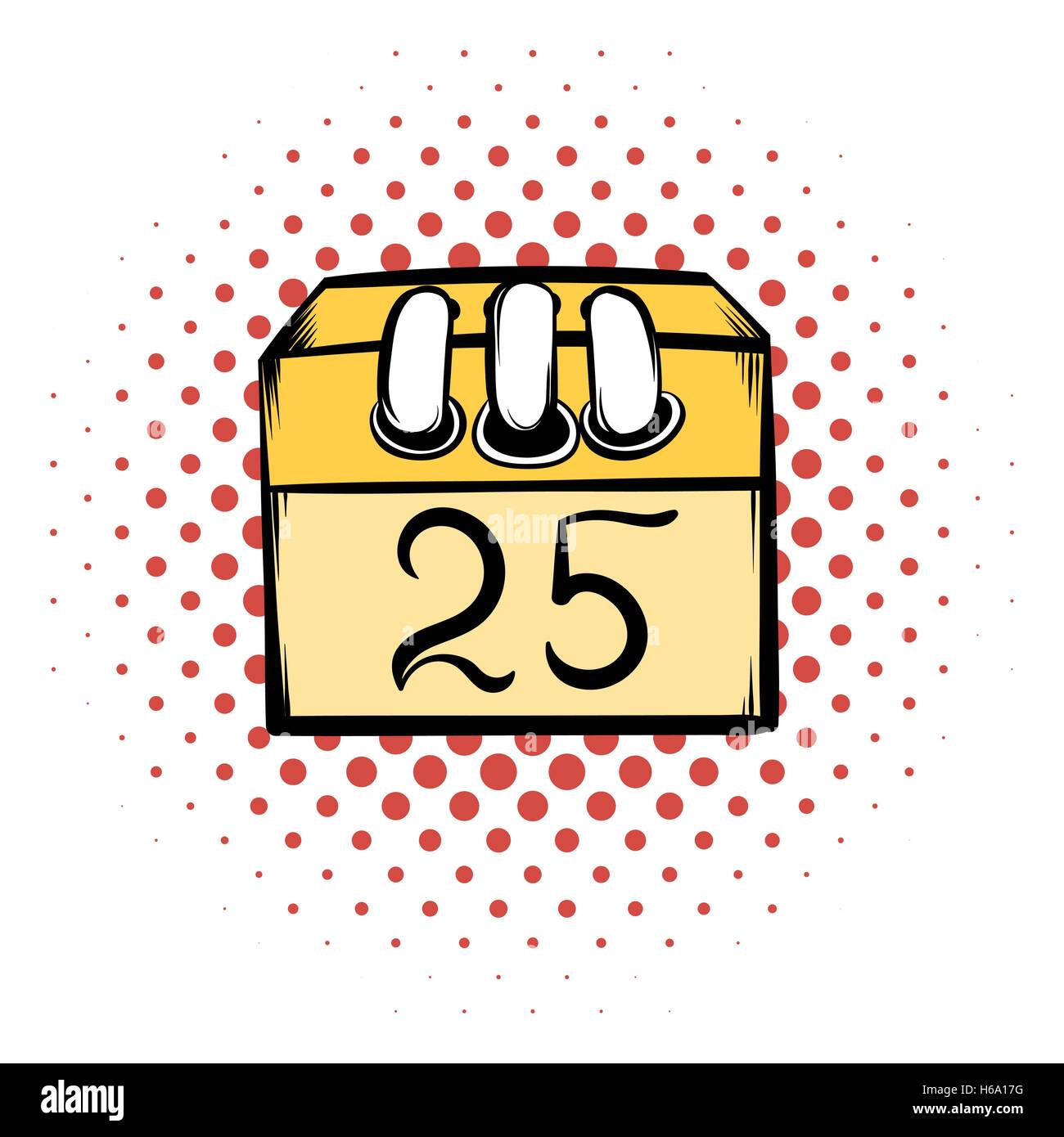 Calendar 25 december icon Stock Vector Images - Alamy