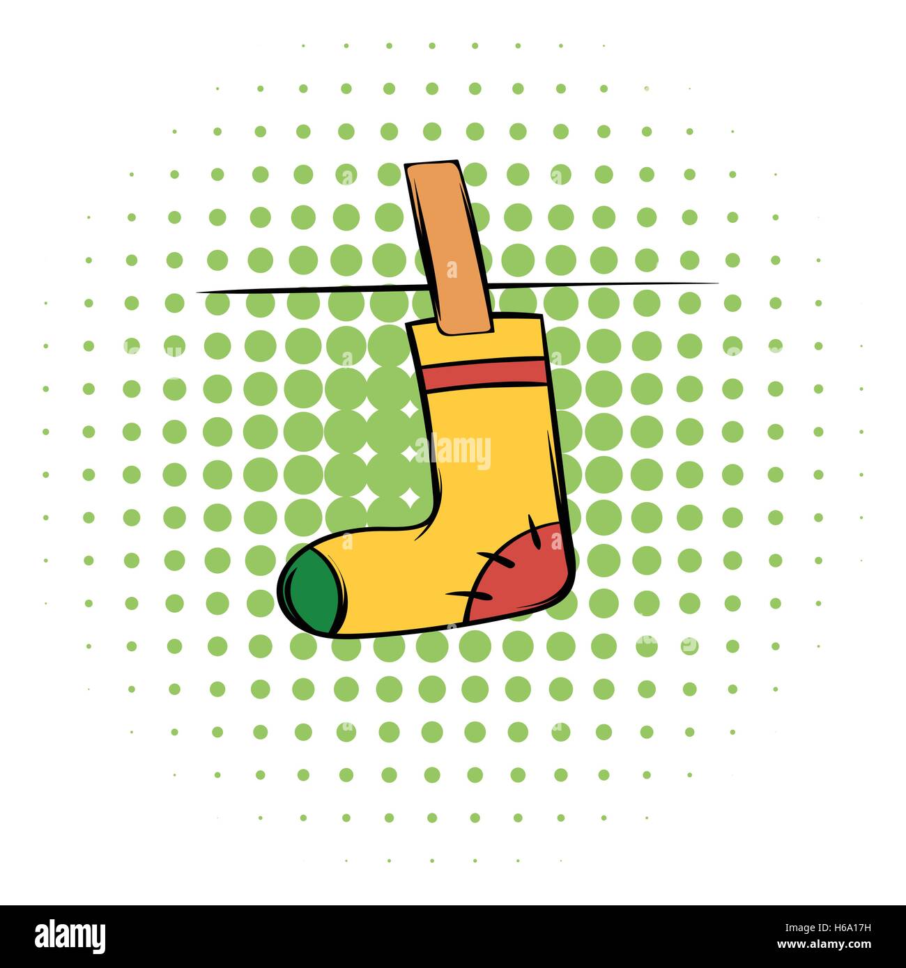 Yellow sock comics icon Stock Vector Image & Art - Alamy