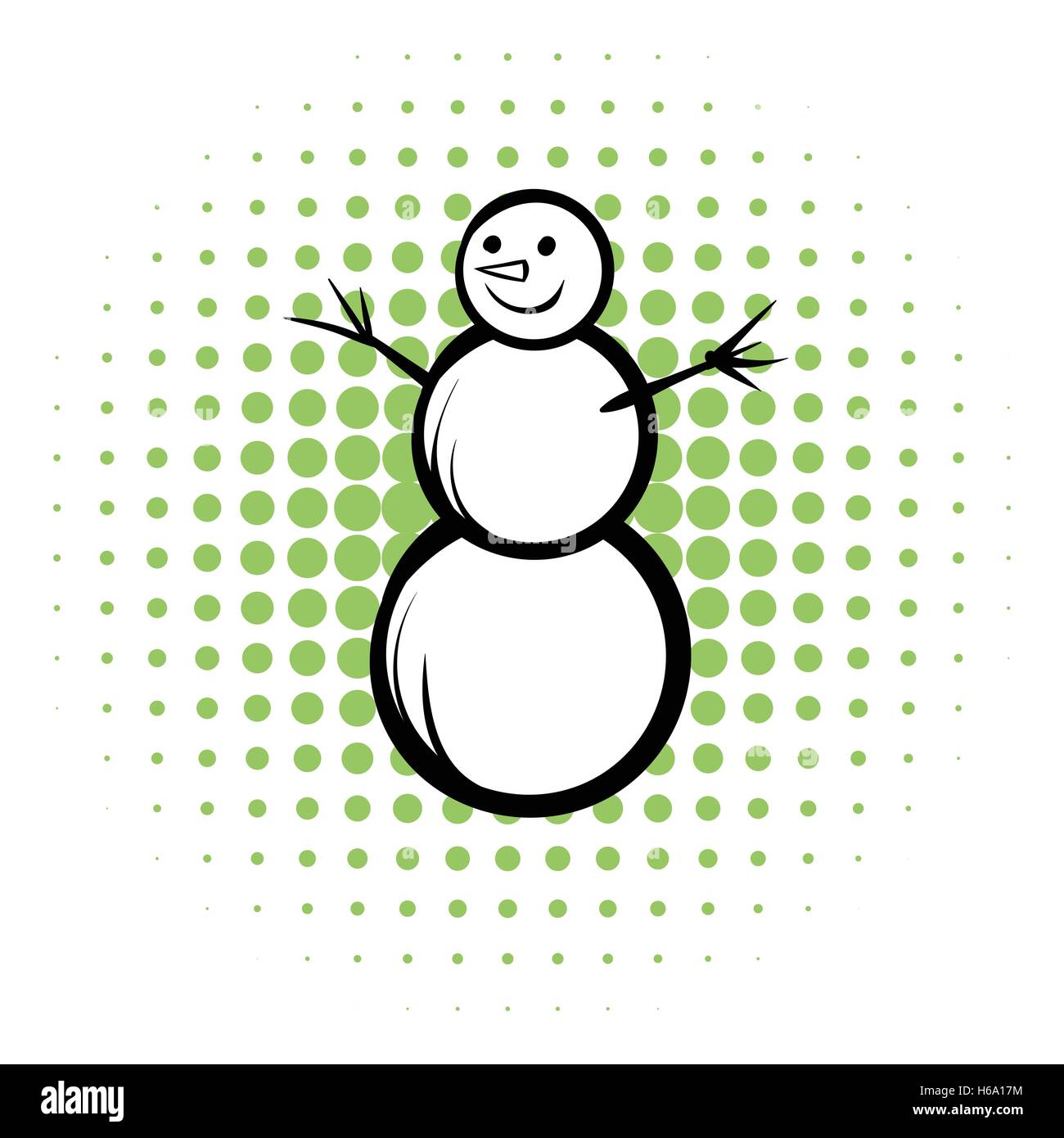 Snowman comics icon Stock Vector Image & Art - Alamy