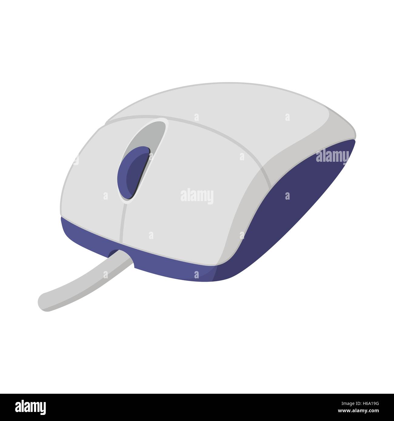 White computer mouse cartoon icon Stock Vector Image & Art - Alamy