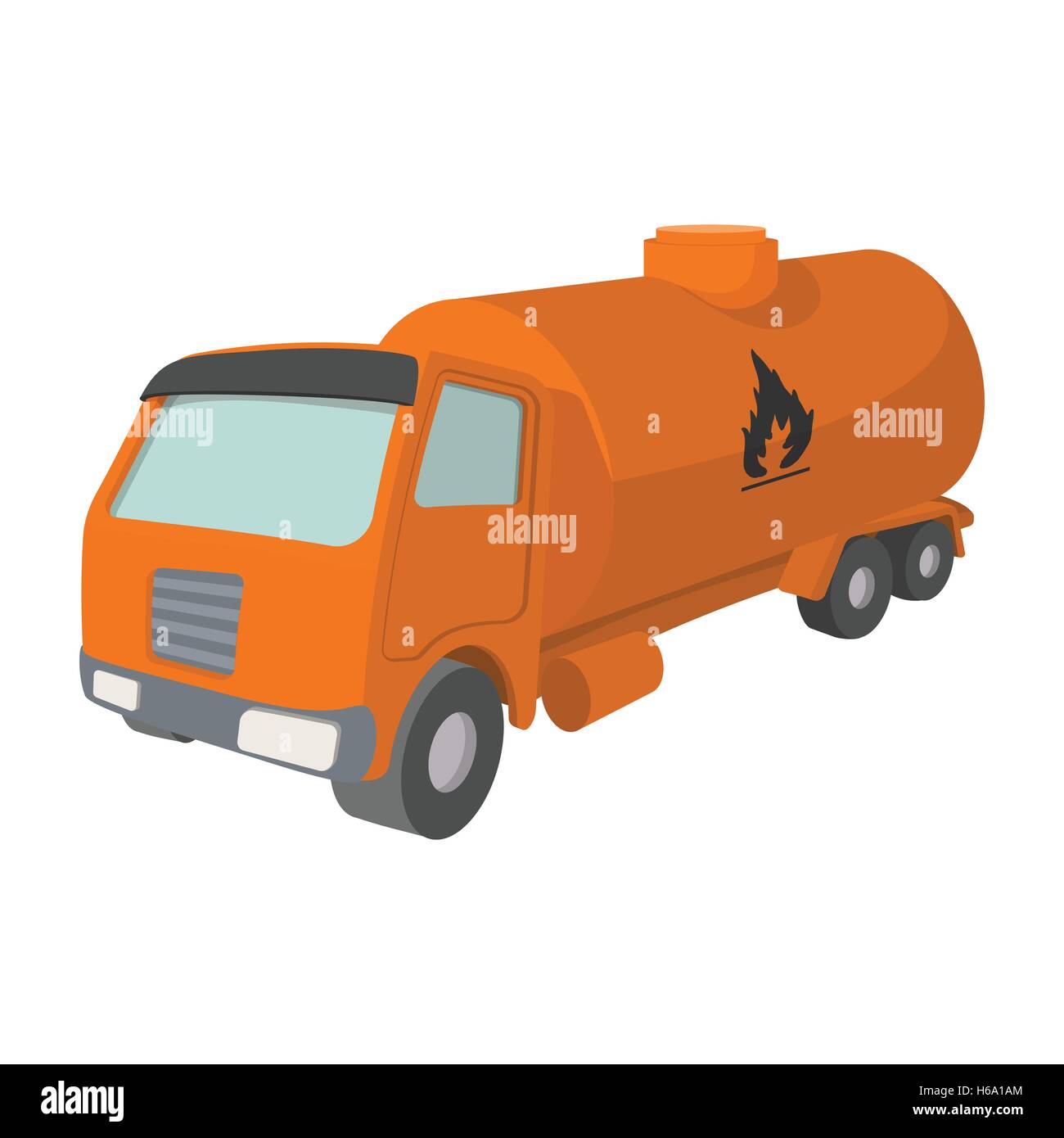 Gasoline truck icon cartoon Cut Out Stock Images & Pictures - Alamy