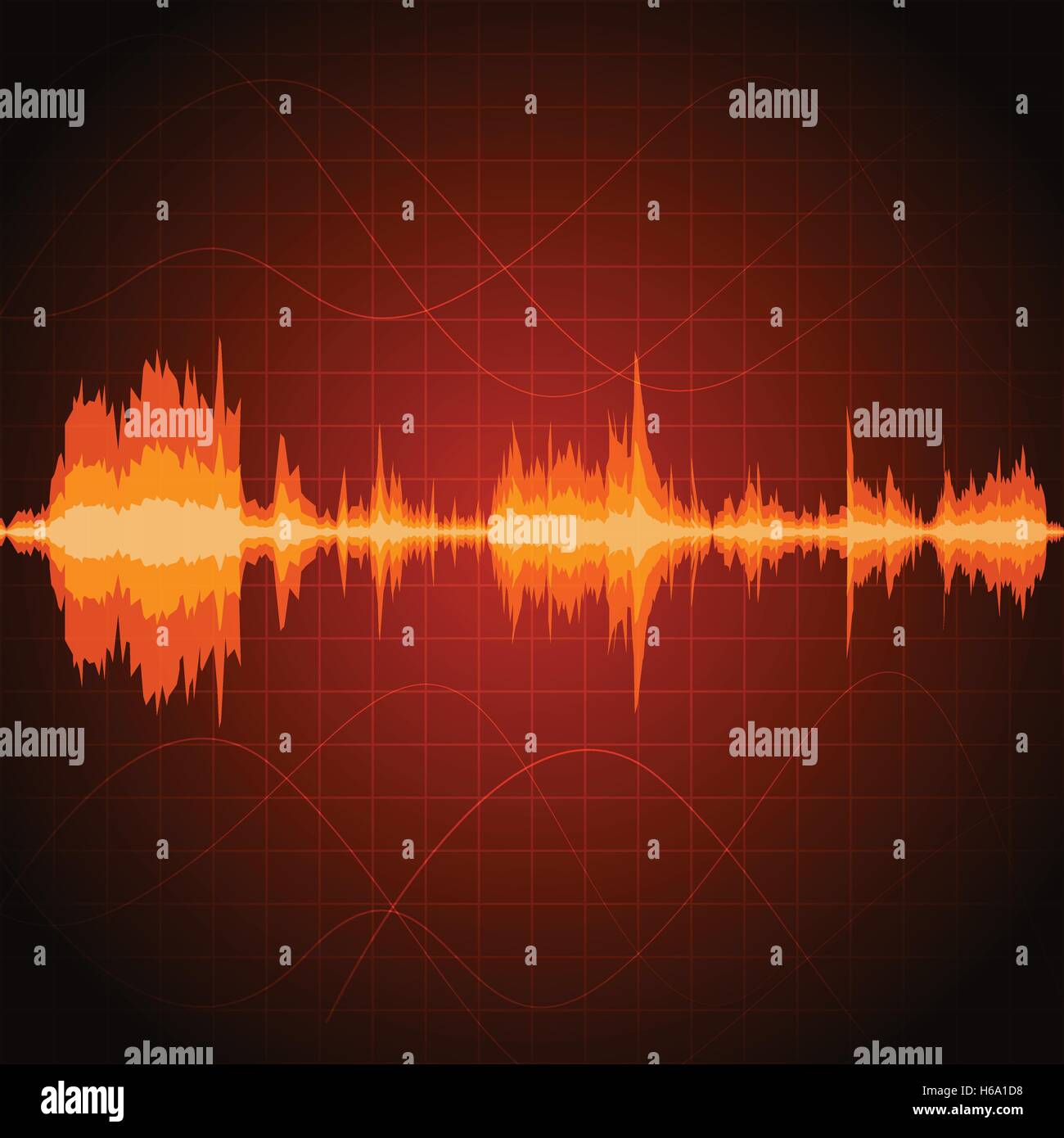 Sound wave background Stock Vector Image & Art - Alamy