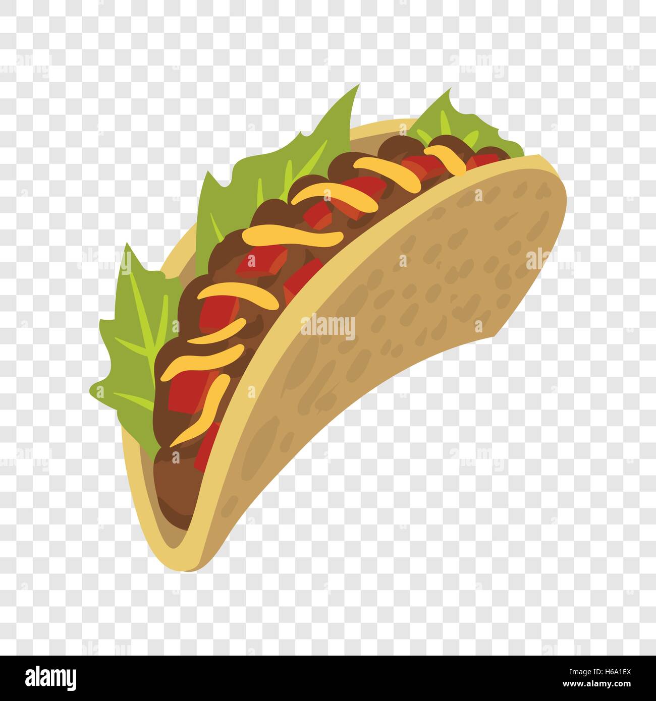Cartoon mexican taco Stock Vector Image & Art - Alamy
