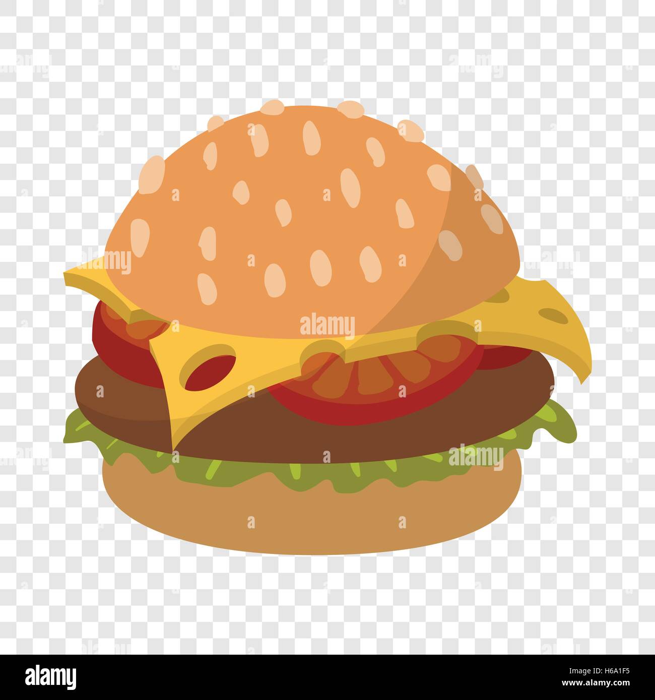 Hamburger cartoon sign Stock Vector Image & Art - Alamy