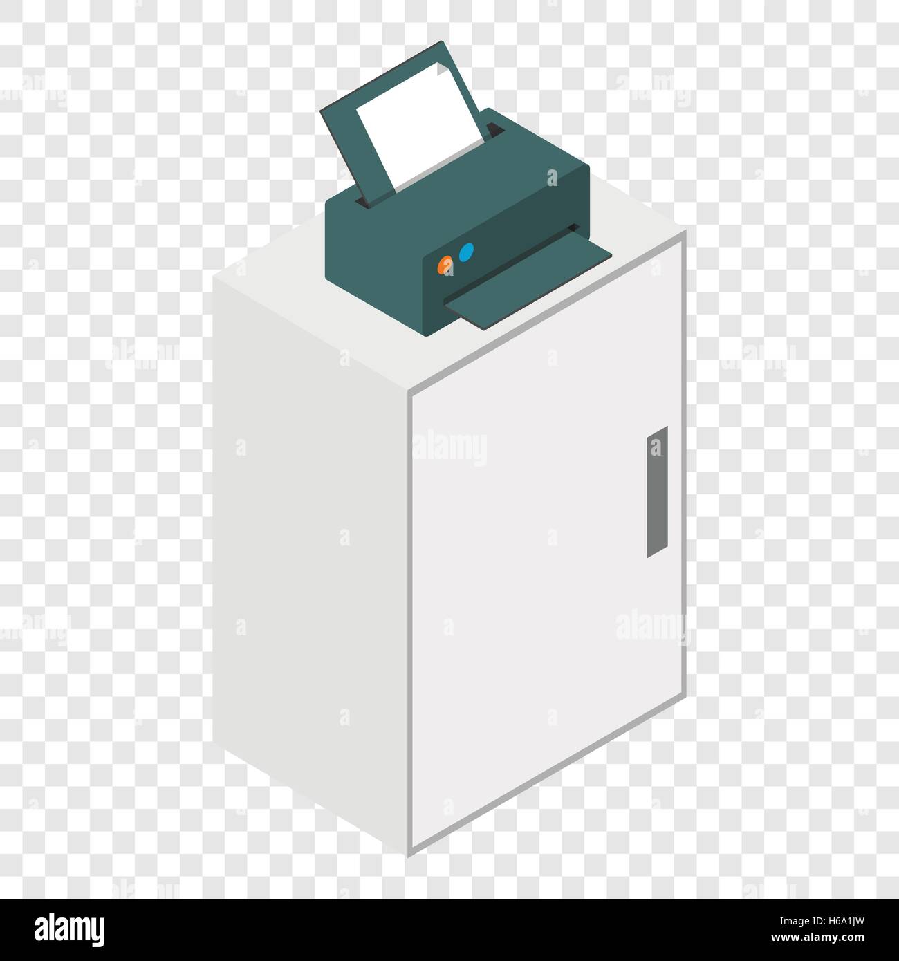 Isometric laser printer icon Stock Vector Image & Art - Alamy