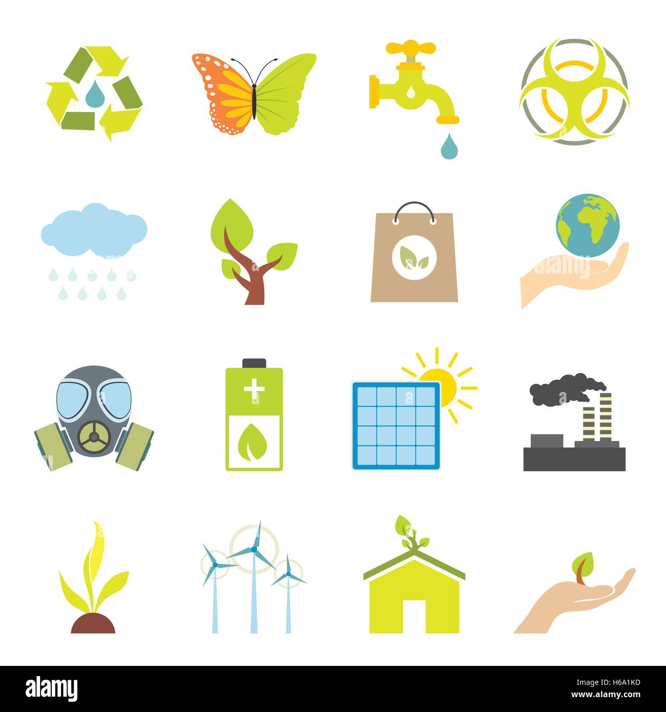 Universal flat icons web Cut Out Stock Images & Pictures - Alamy