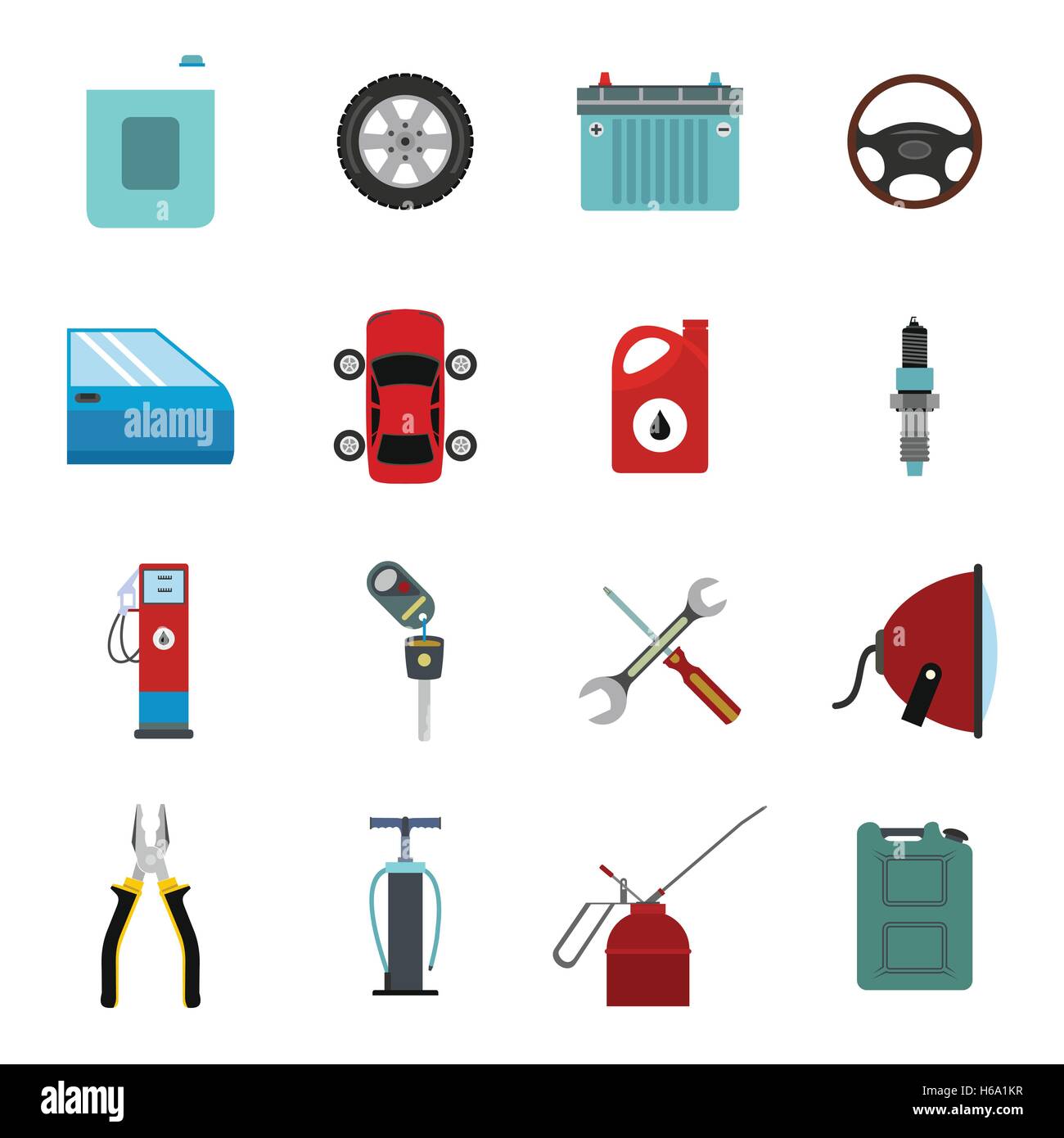 Car service maintenance icons set Stock Vector Image & Art - Alamy