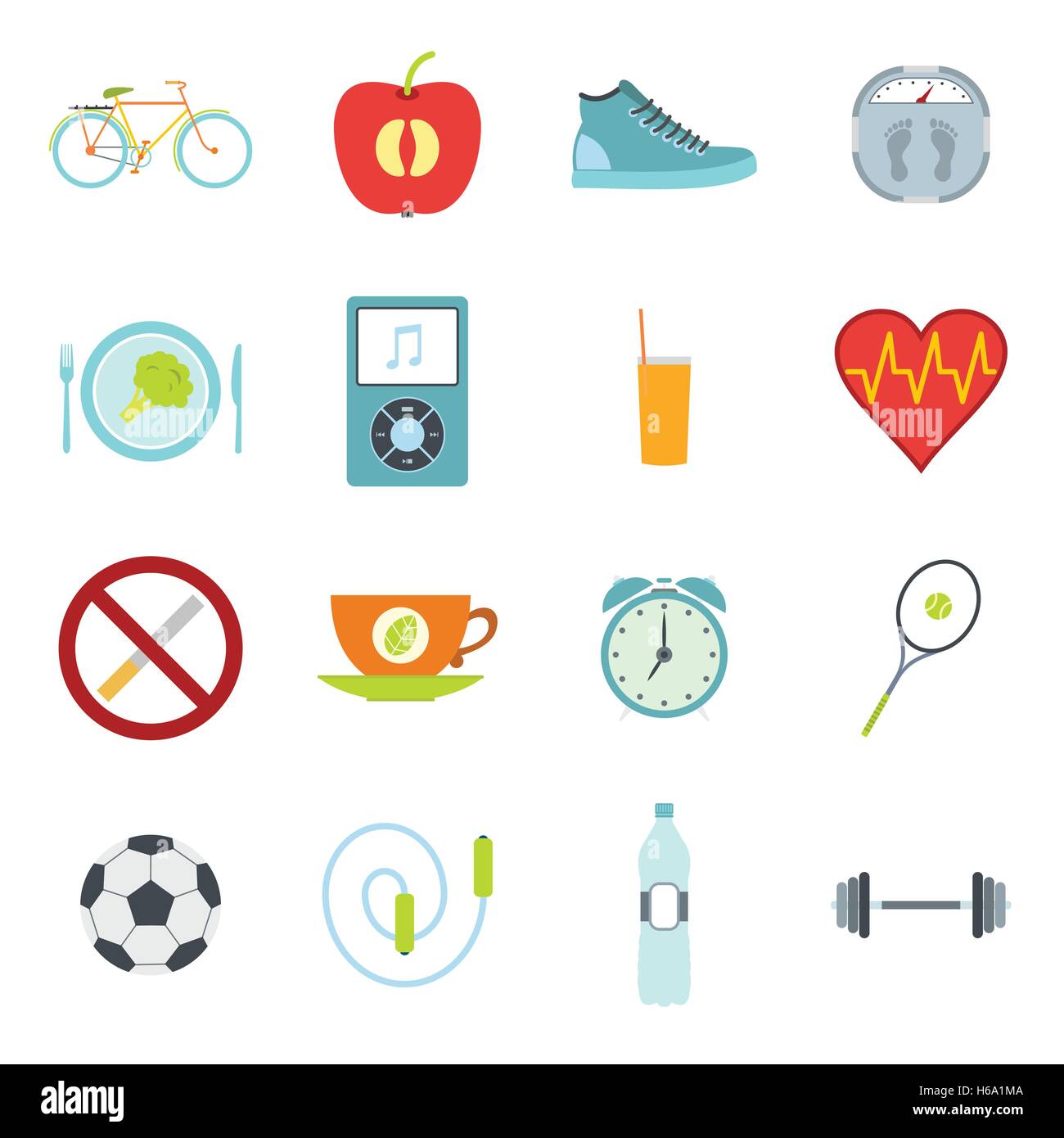 Life balance color set Cut Out Stock Images & Pictures - Alamy