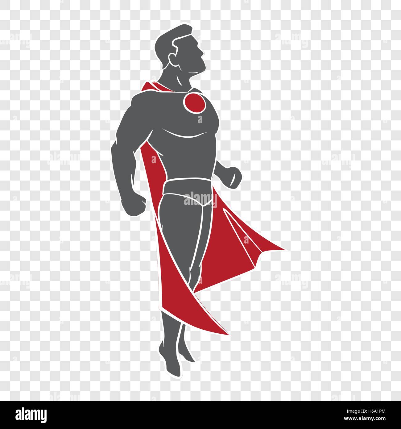 Muscular superhero flying strength hi-res stock photography and images ...