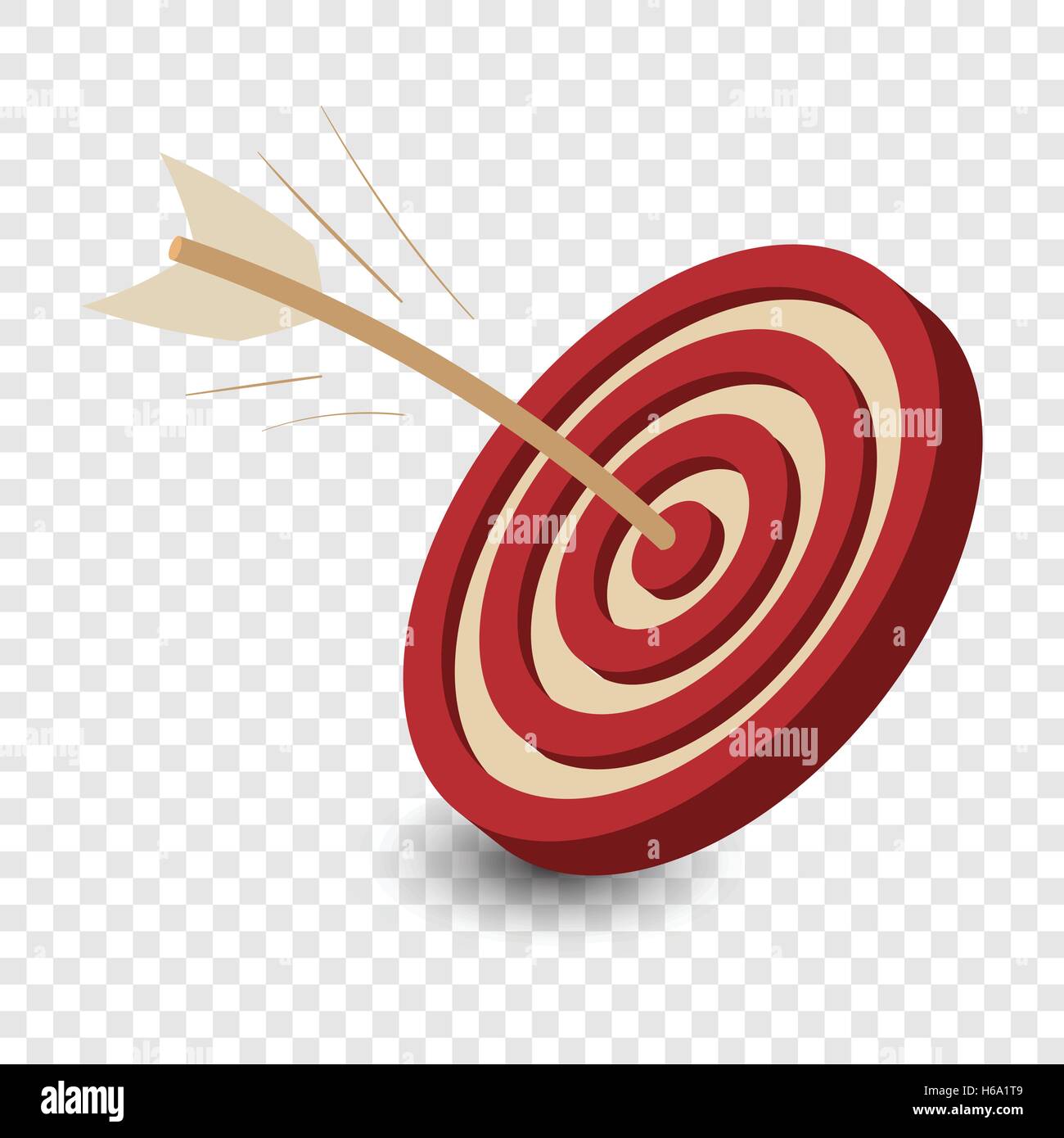 Dart in the target cartoon Stock Vector Image & Art - Alamy