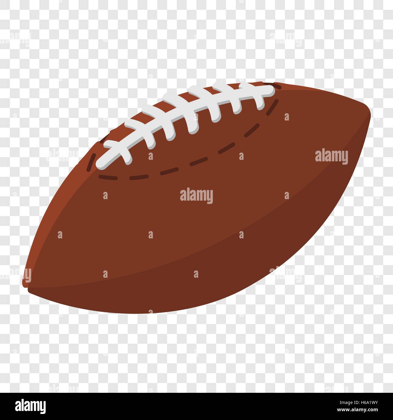 American football ball cartoon illustration Stock Vector Image & Art ...