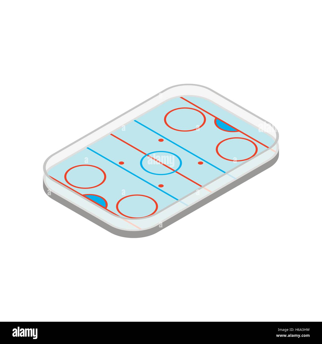 Ice hockey rink isometric icon Stock Vector Image & Art - Alamy