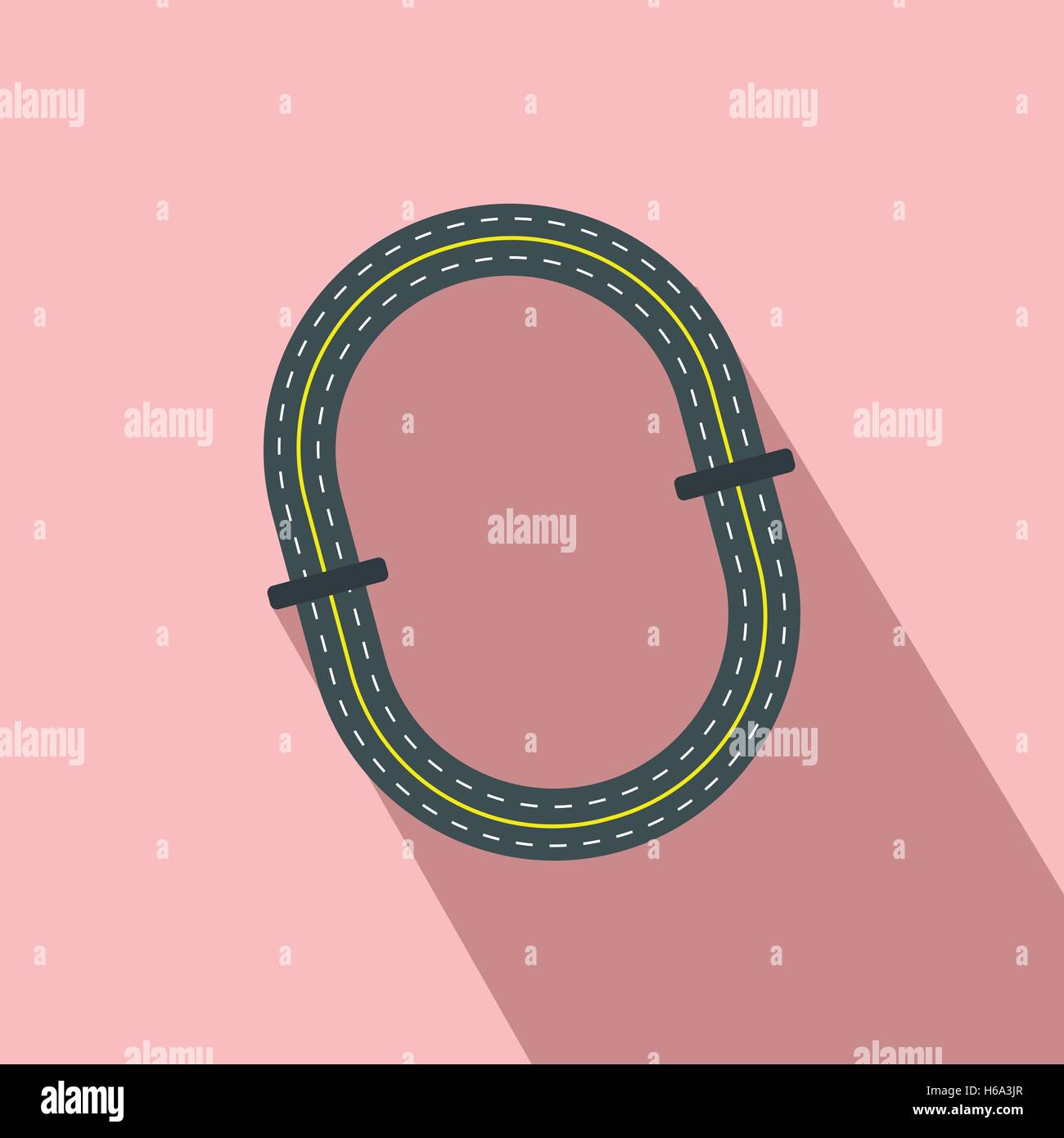 Race track flat icon Stock Vector Image & Art - Alamy
