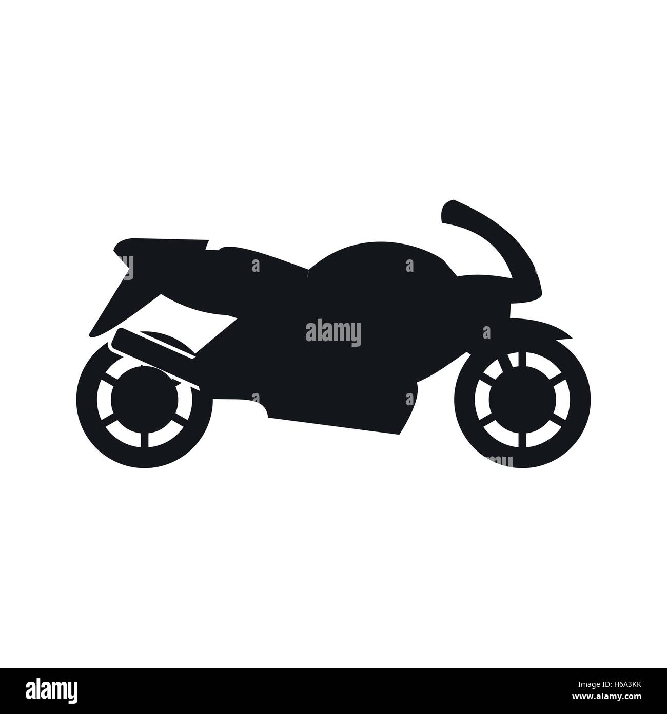 Motorcycle black simple icon Stock Vector Image & Art - Alamy
