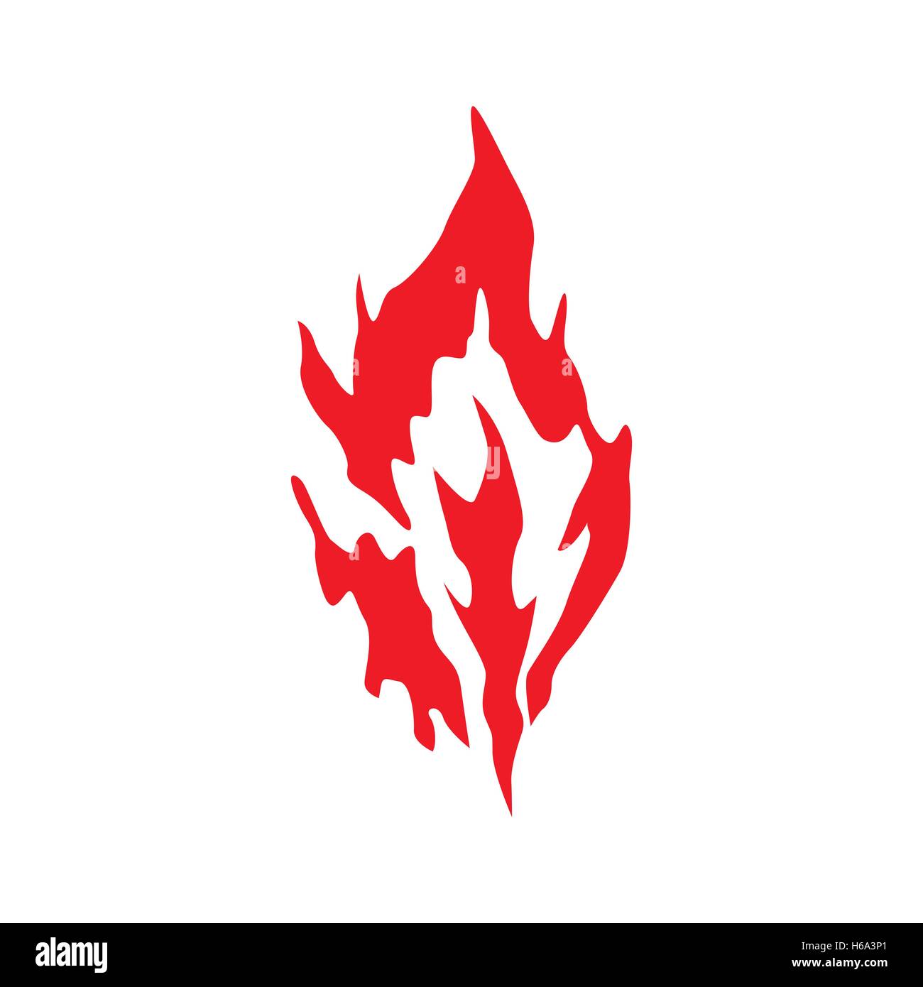 Fire red silhouette Stock Vector Image & Art - Alamy