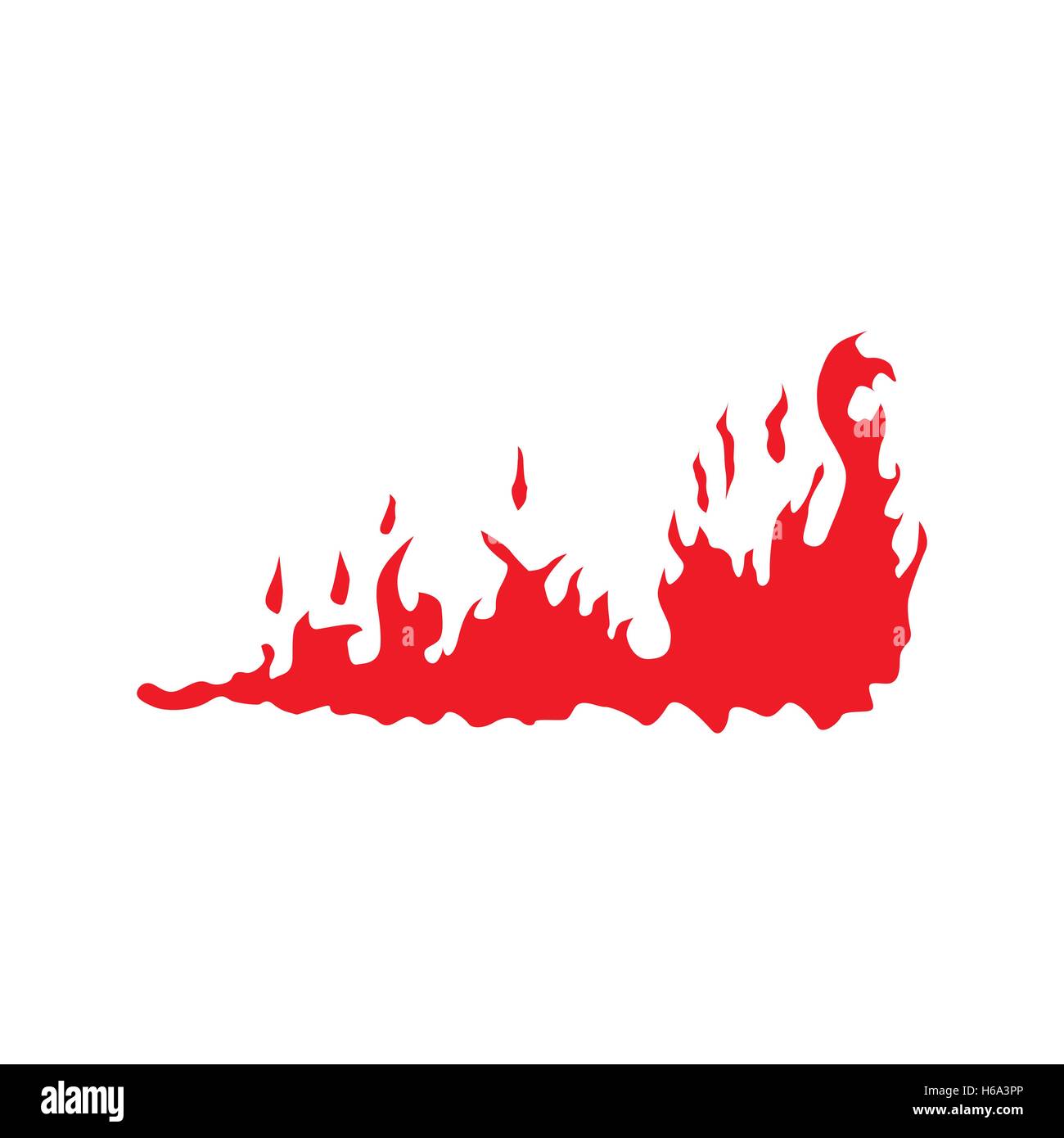 Fire red silhouette Stock Vector Image & Art - Alamy