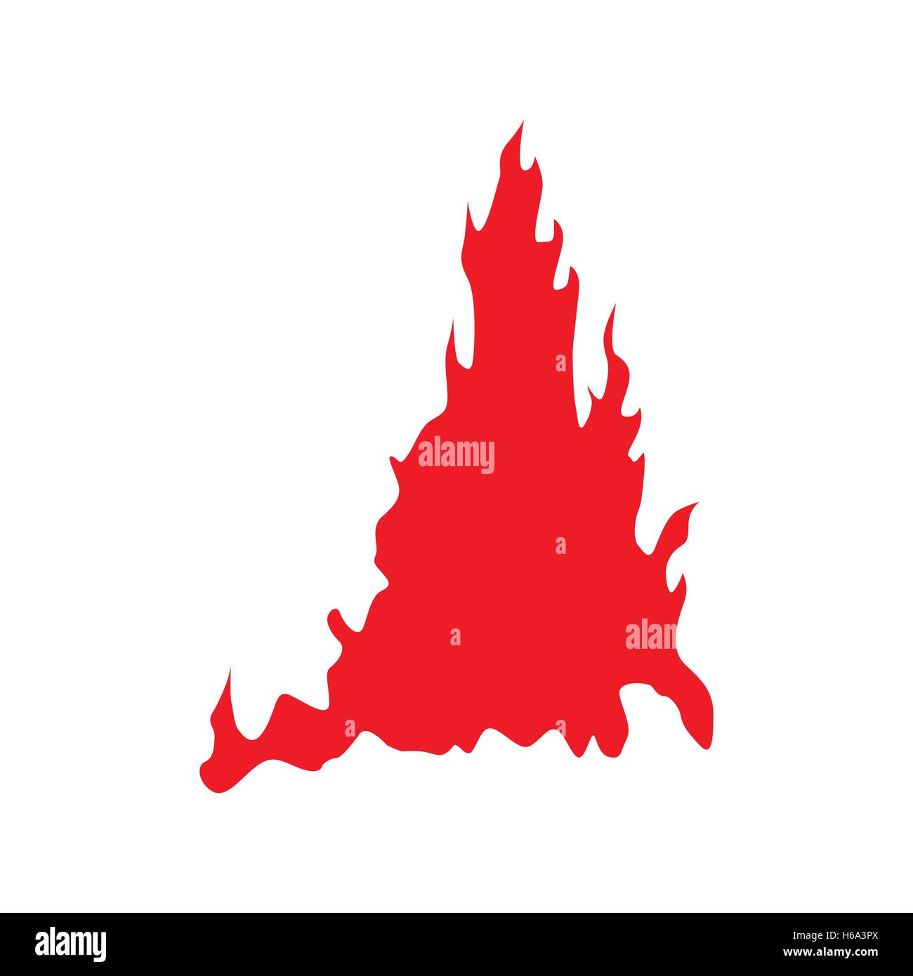 Fire red silhouette Stock Vector Image & Art - Alamy