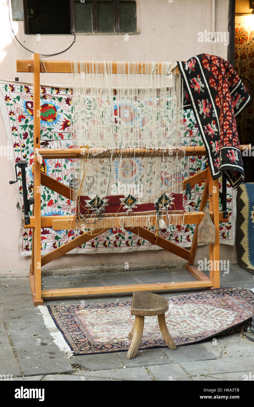 Old hand made carpet and rugs of traditional types Stock Photo - Alamy