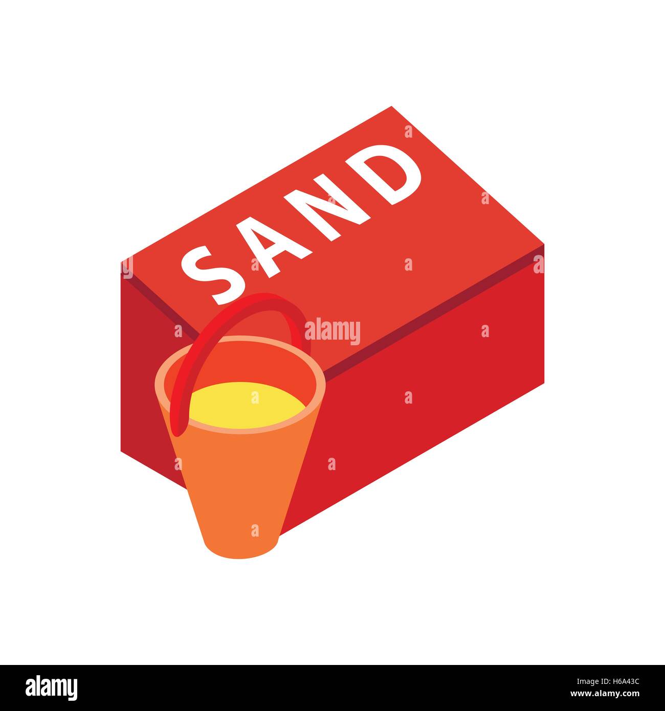 Box for sand to fire safety with bucket icon Stock Vector Image & Art ...