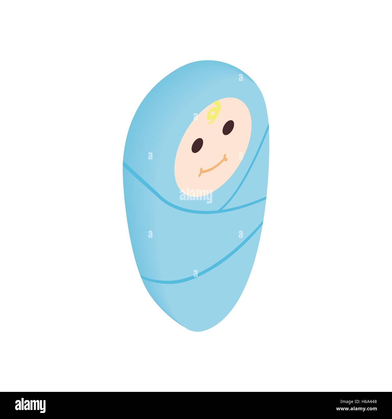 Cartoon Baby Wrapped Up