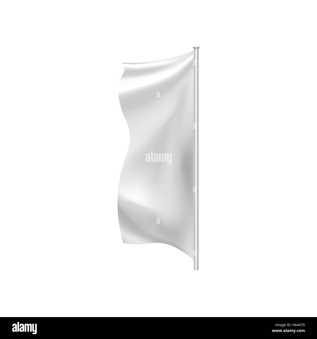 White flag waving on the wind Stock Vector Image & Art - Alamy