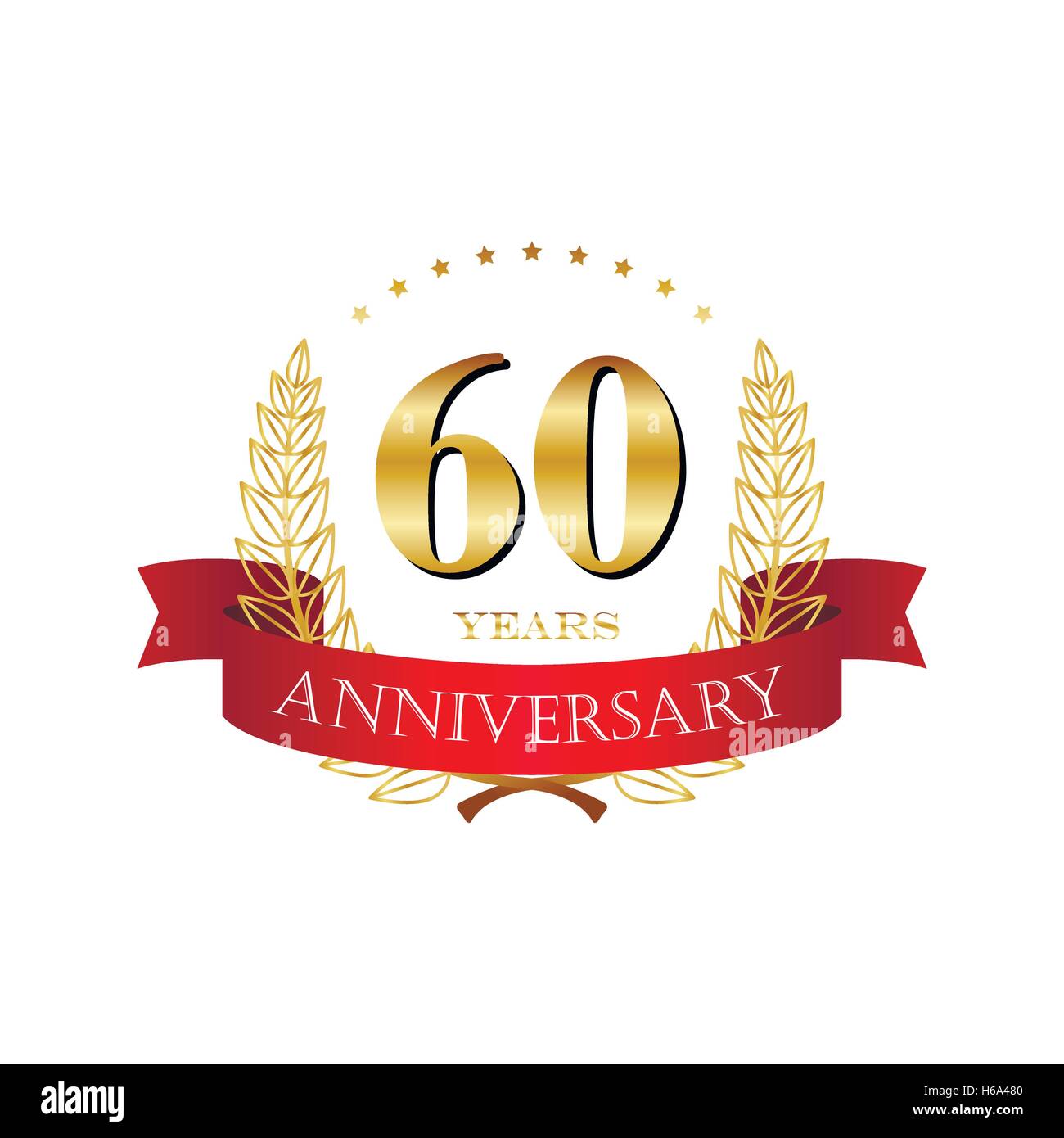 60th year anniversary Cut Out Stock Images & Pictures - Alamy