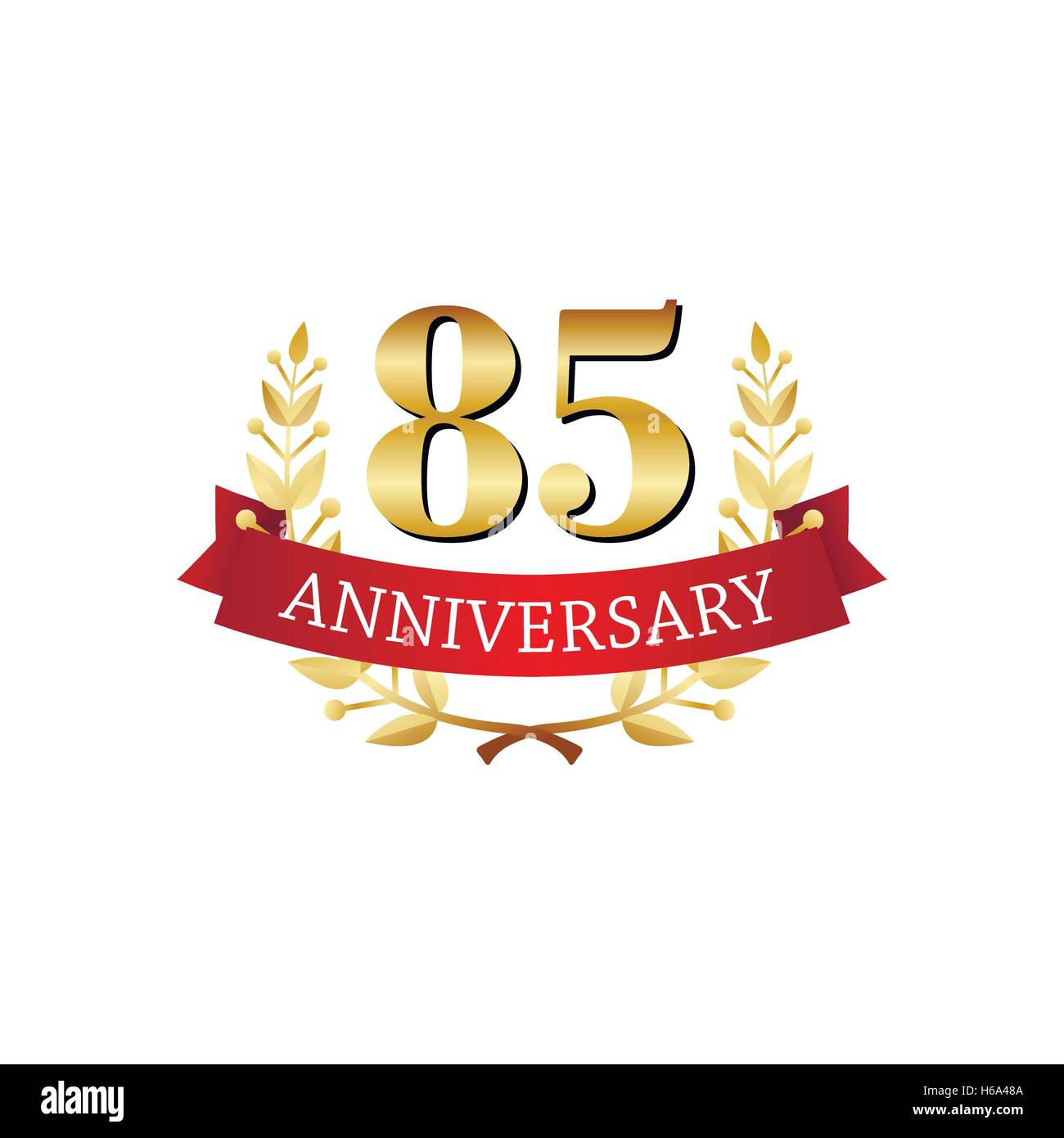Happy 85th anniversary Stock Vector Images - Alamy