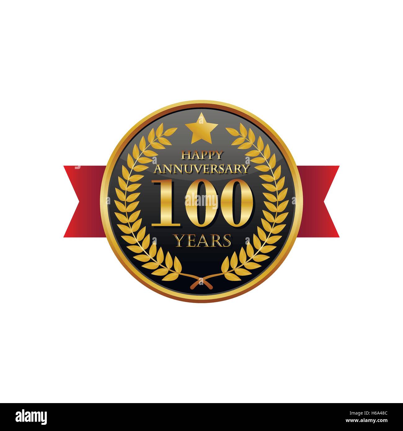 Celebrate 100th anniversary Cut Out Stock Images & Pictures - Alamy