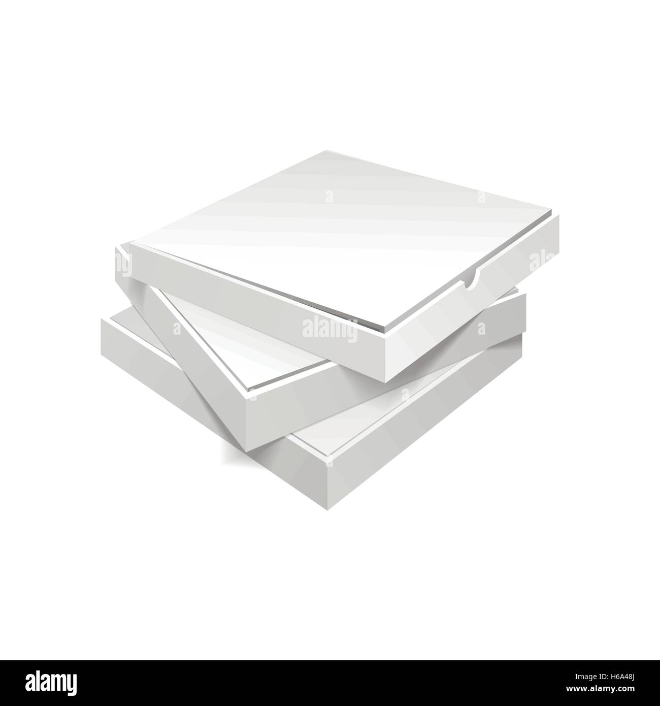 Empty white small boxes realistic Stock Vector Image & Art - Alamy