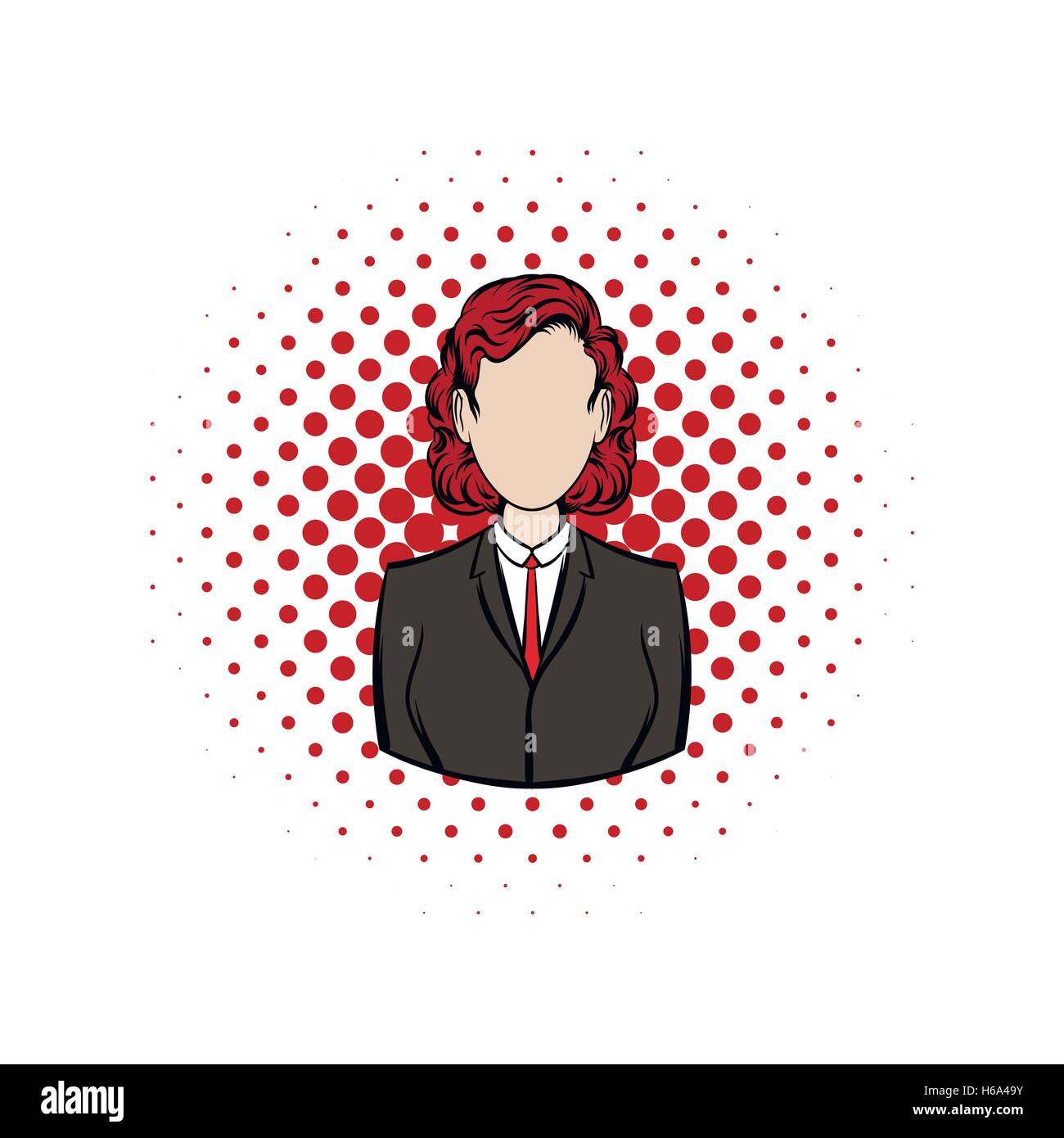 Business woman comics icon Stock Vector Image & Art - Alamy