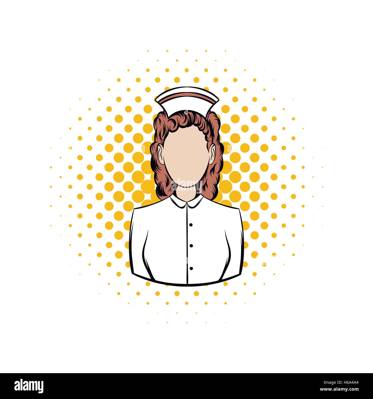 Nurse comics icon Stock Vector Image & Art - Alamy