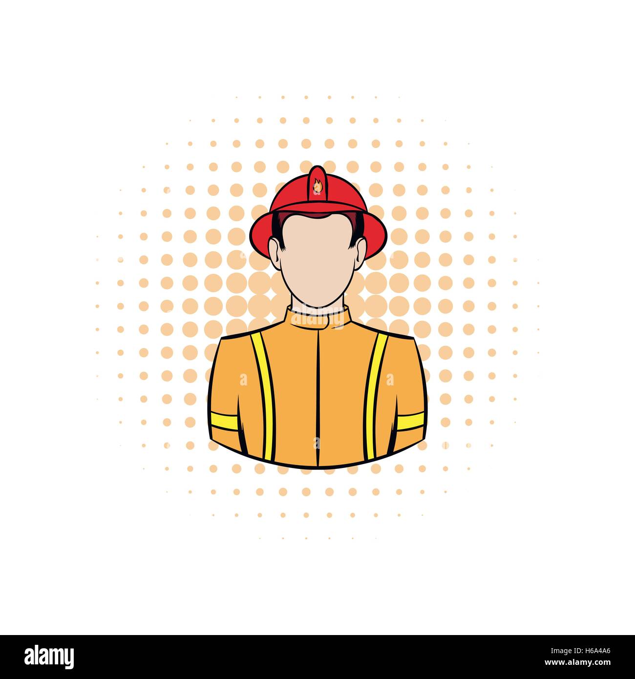 Fireman comics icon Stock Vector Image & Art - Alamy