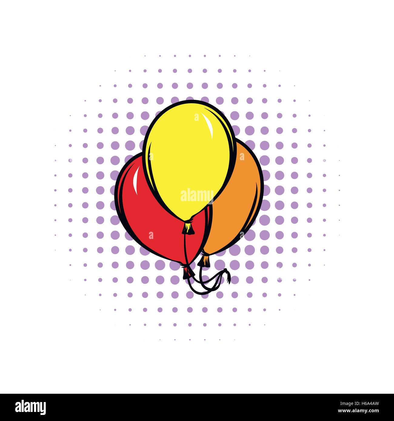 Balloons comics icon Stock Vector Image & Art - Alamy