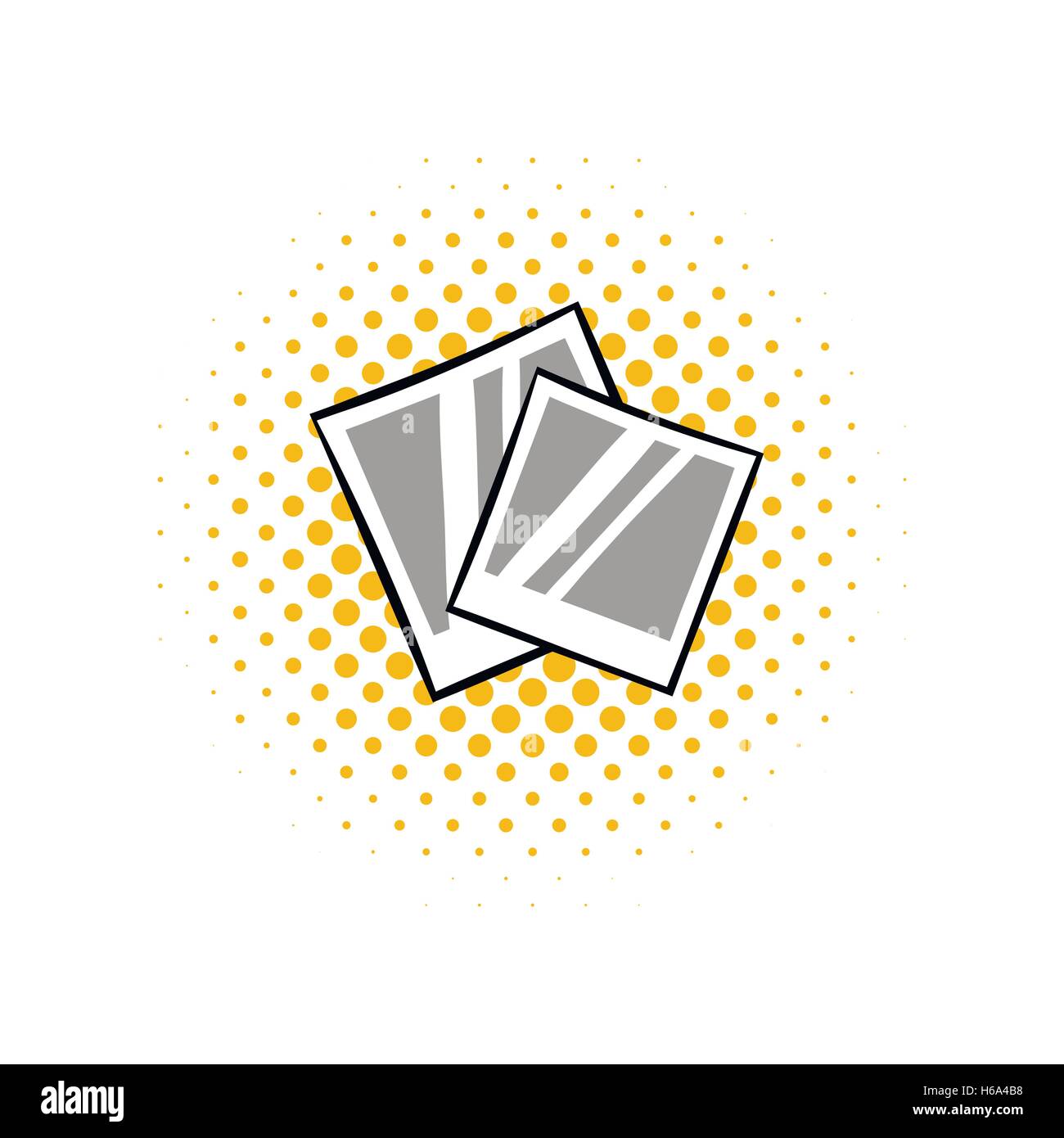 Retro photo frame polaroid comics icon Stock Vector Image & Art - Alamy