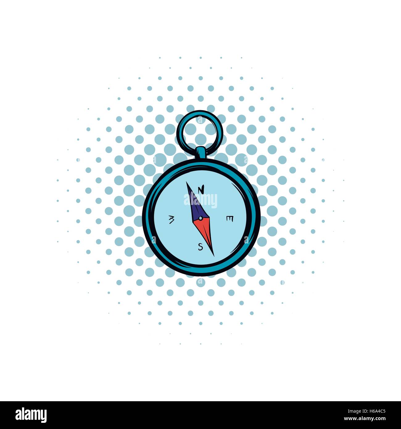 Compass comics icon Stock Vector Image & Art - Alamy