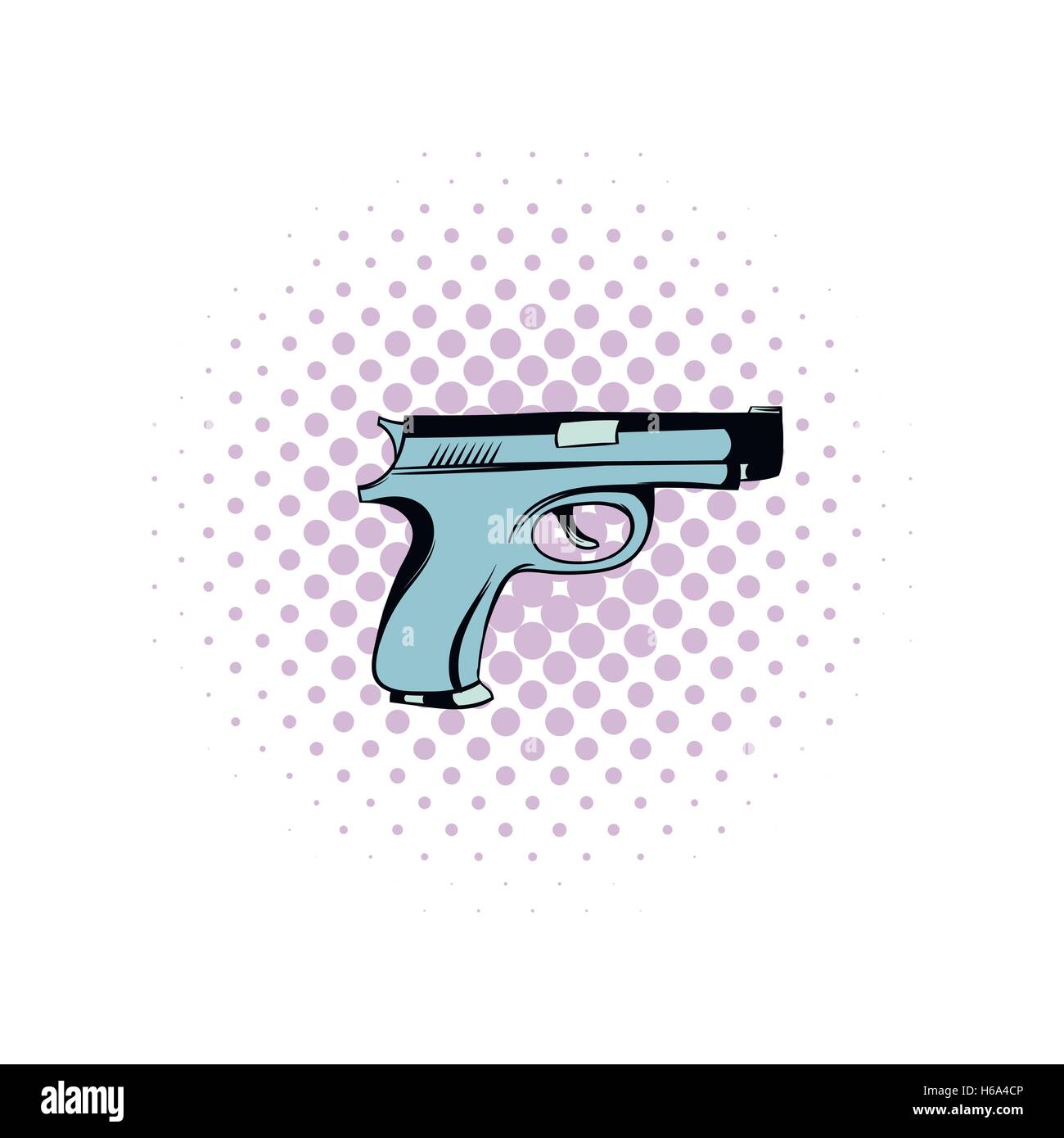 Gun comics icon Stock Vector Image & Art - Alamy