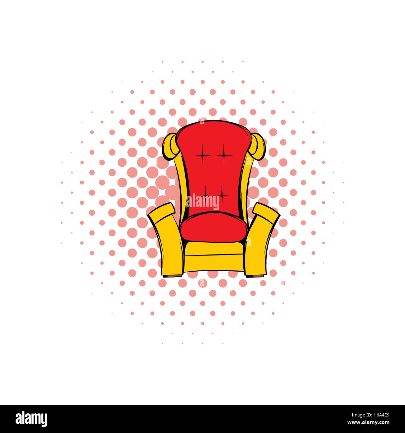Red throne isometric comics icon Stock Vector Image & Art - Alamy
