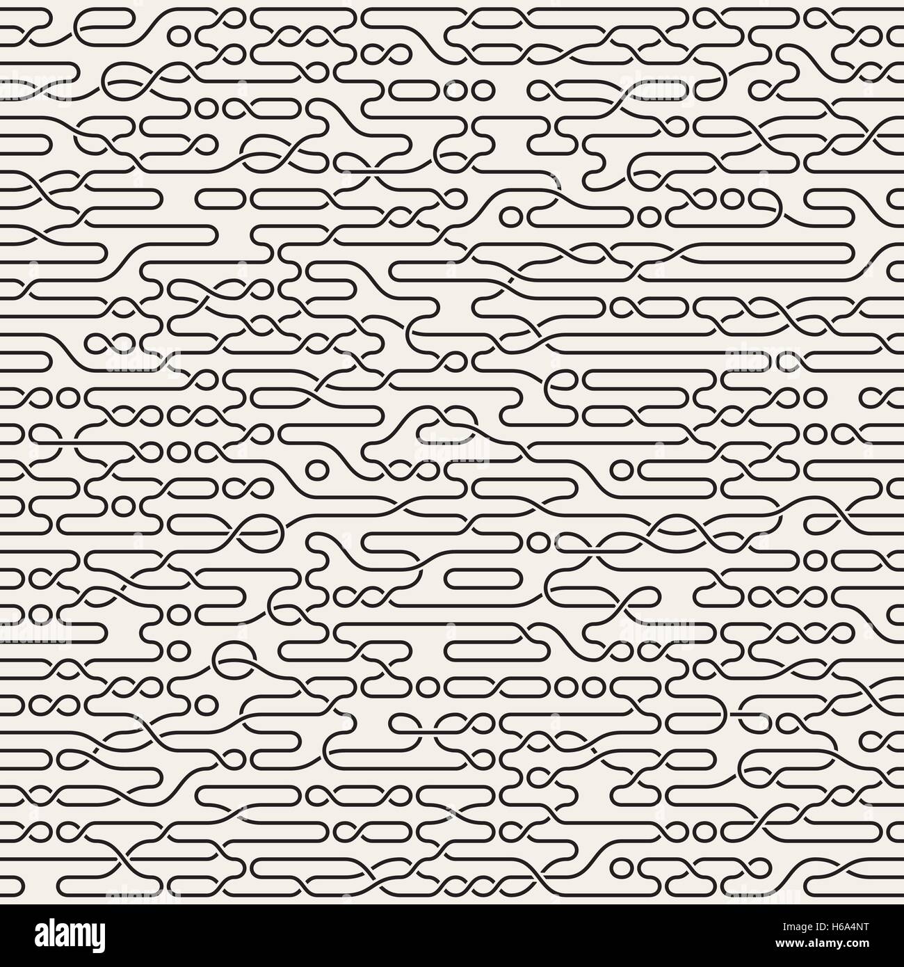 Vector Seamless Black and White Irregular Horizontal Braid Lines ...