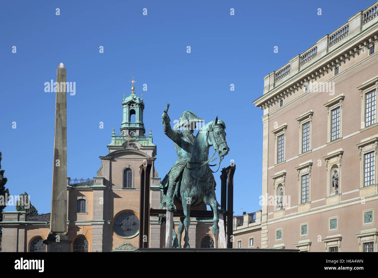 slottsbacken square stockholm Stock Photo - Alamy