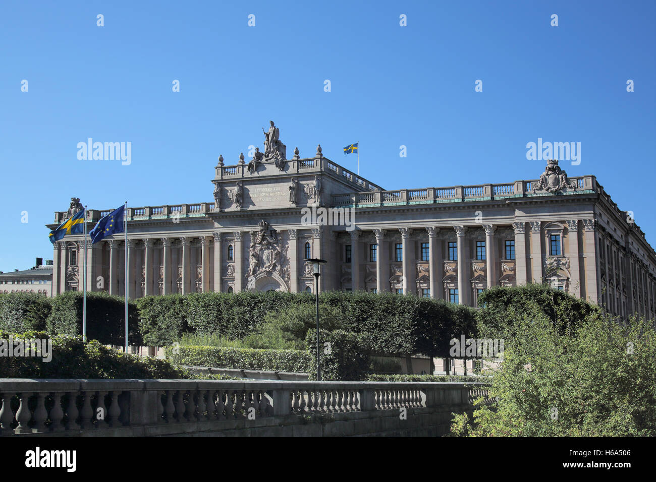 swedish parliament building stockholm Stock Photo - Alamy