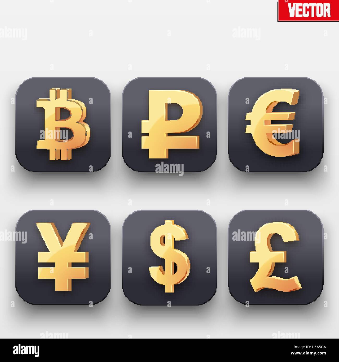 Money icon. Symbol of Gold Dollar Stock Vector Image & Art - Alamy