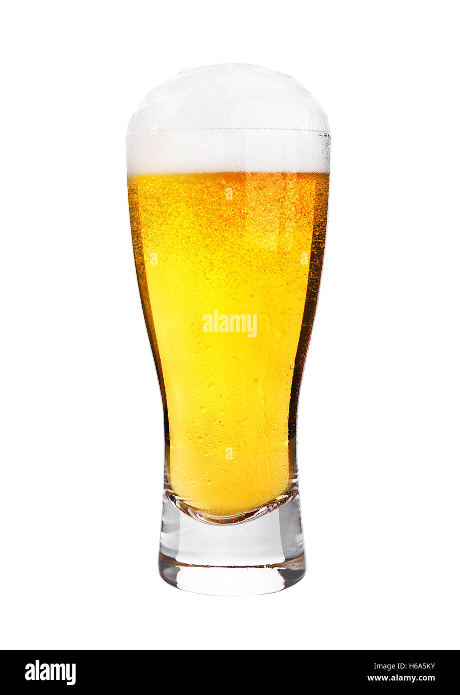 Glass of beer with frost isolated on white background Stock Photo - Alamy