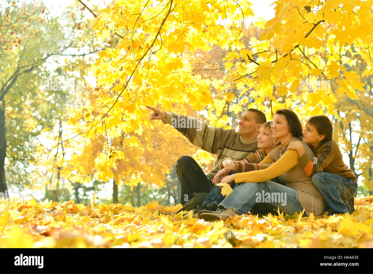 beautiful happy family Stock Photo - Alamy
