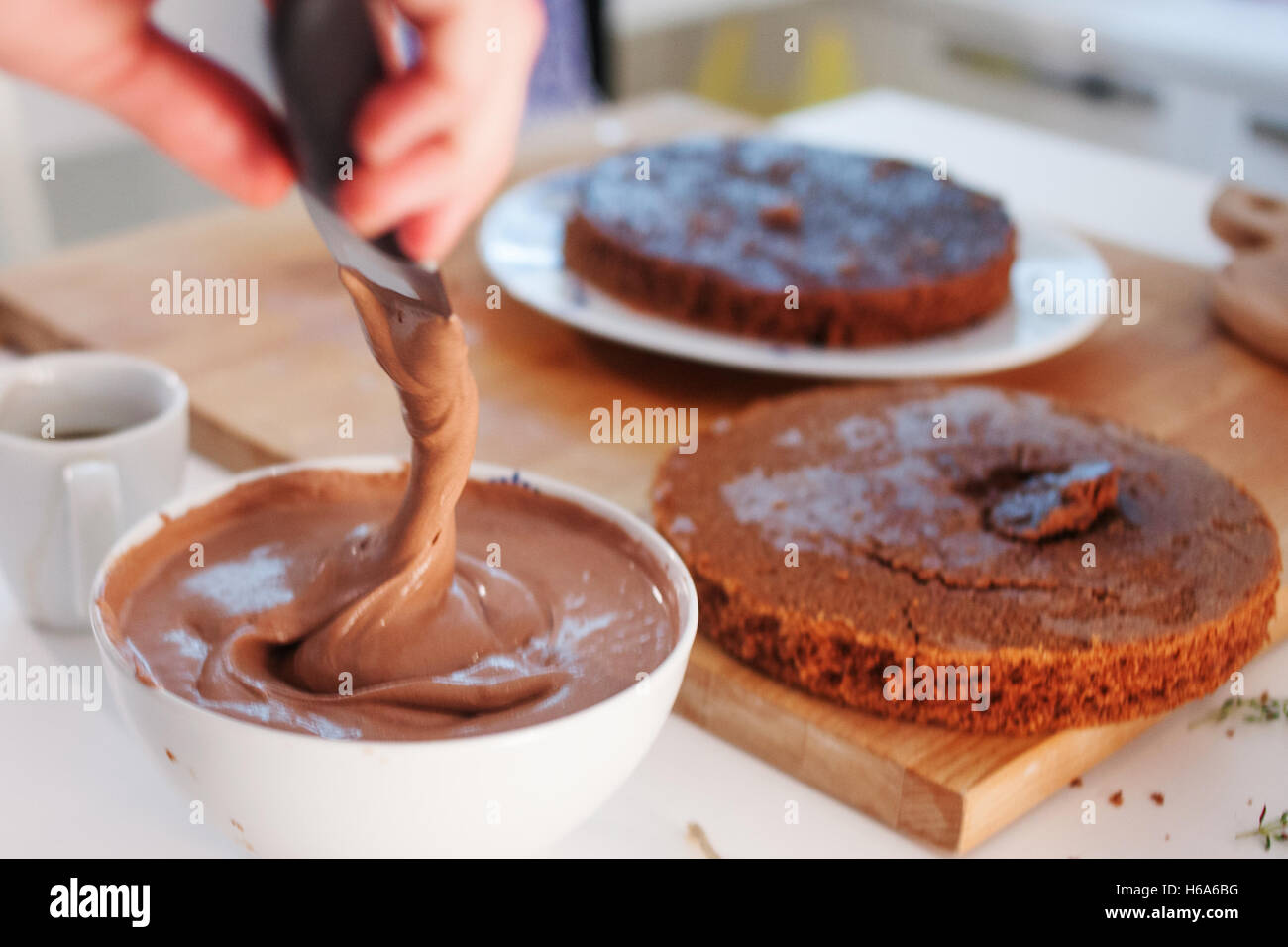 Female hand stir coffee coffee hi-res stock photography and images - Alamy