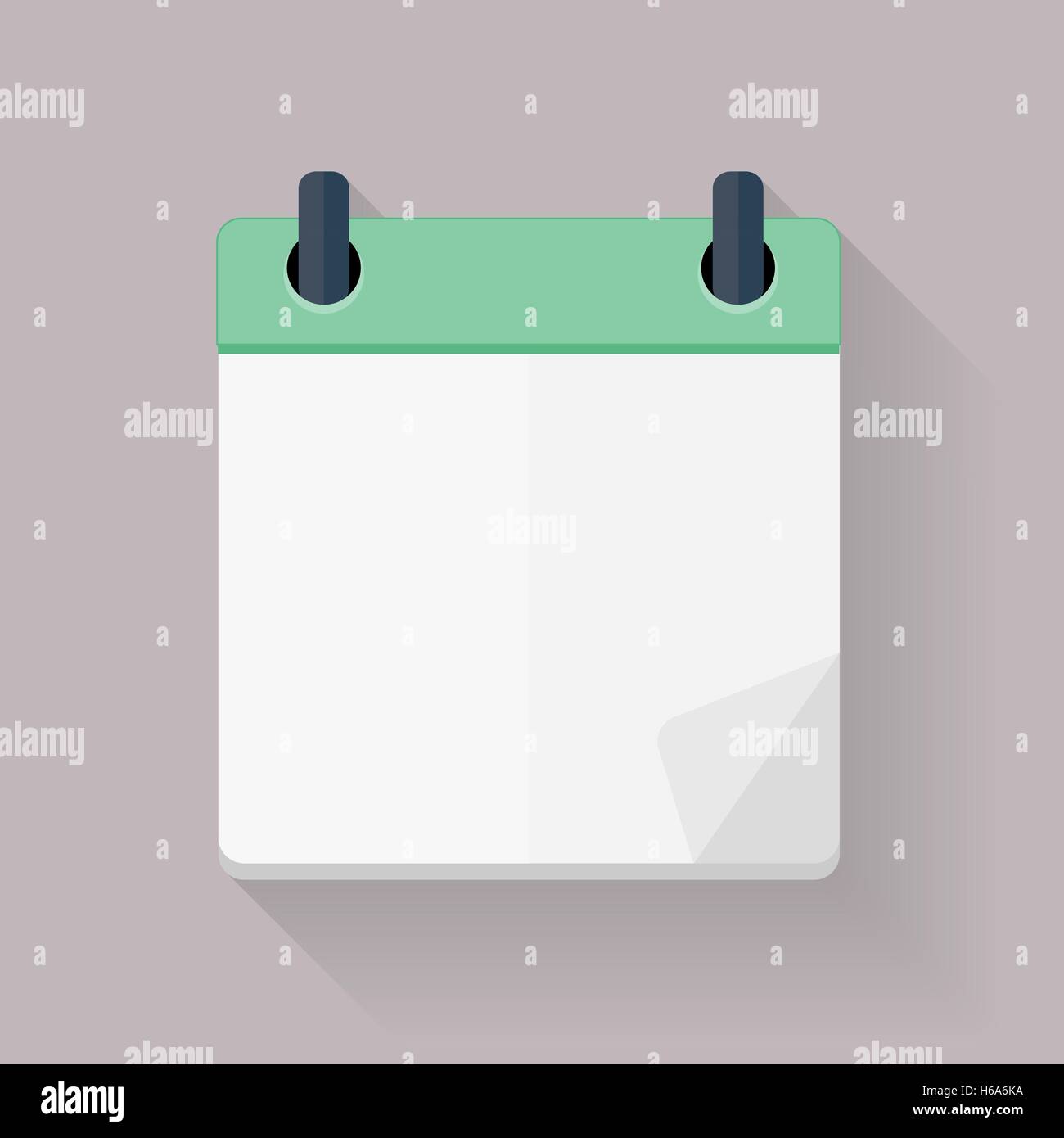 Calendar Flat Daily Icon Template. Vector Illustration Emblem. E Stock ...