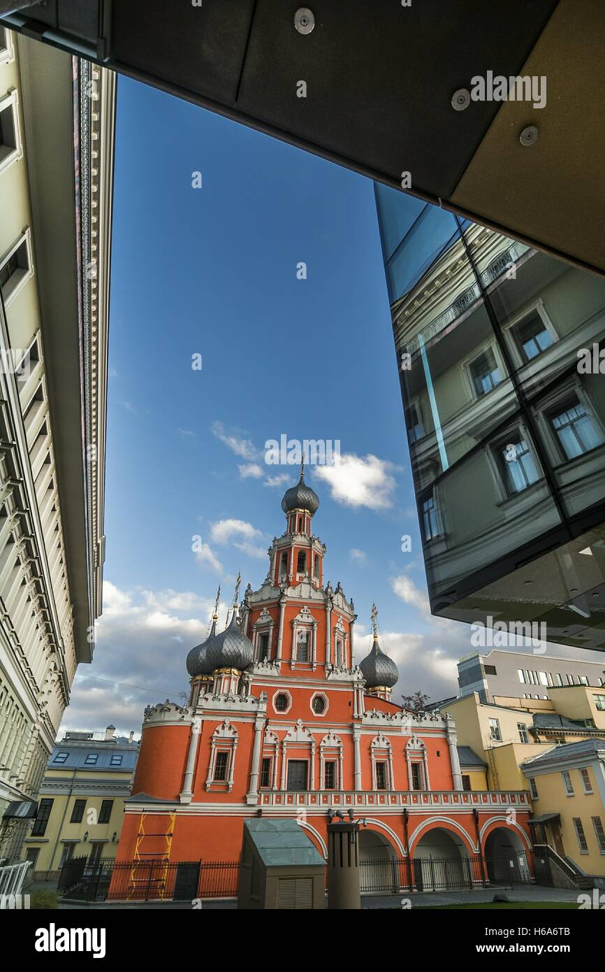 Russia, Moscow. Church of an Icon of the Mother of God 'Sign' on the ...